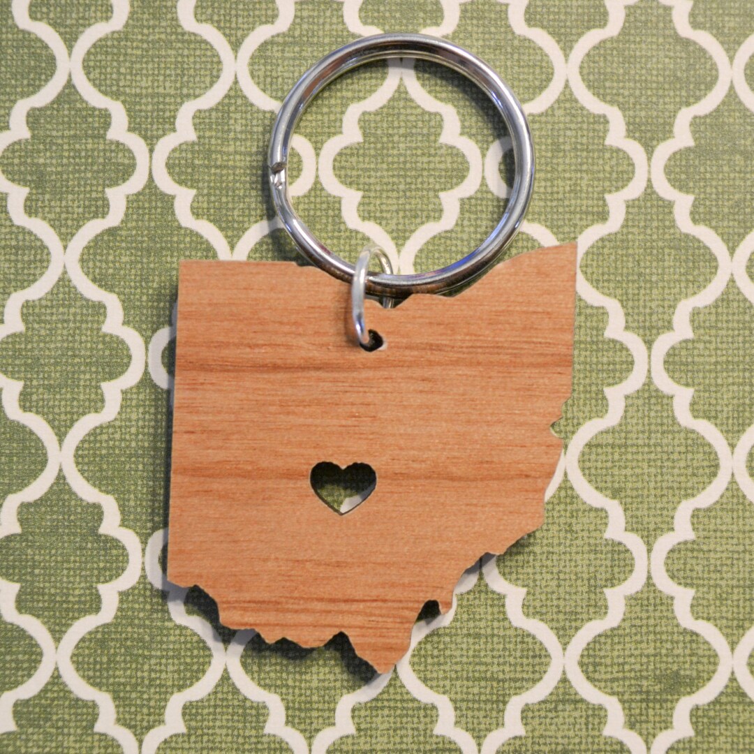 Columbus, Ohio Love Wood Key Chain | Great Gift Idea | Bulk / Wholesale ...