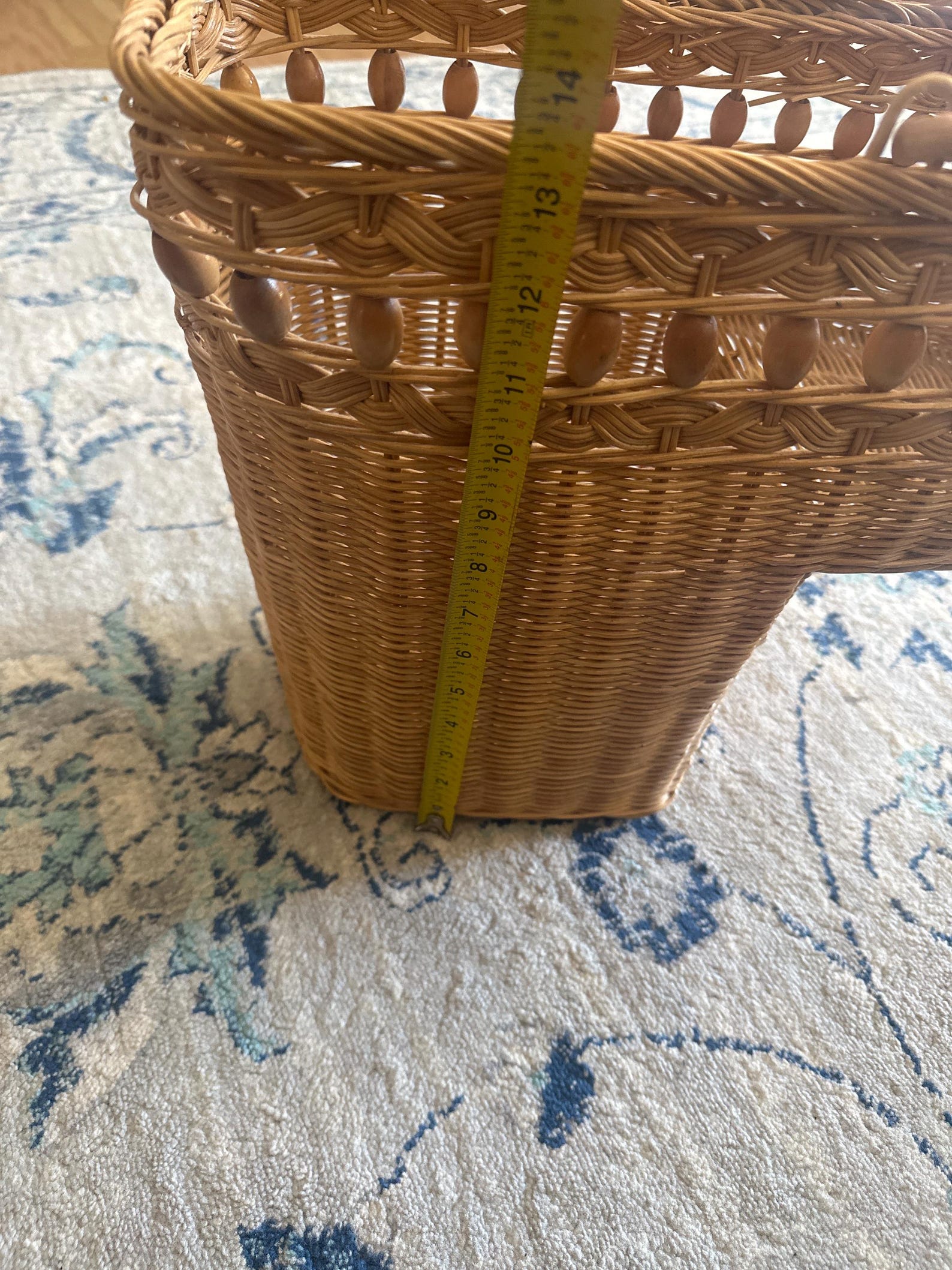 Vintage Stair Basket - Stairs Basket With Handle - Step Basket - Basket ...