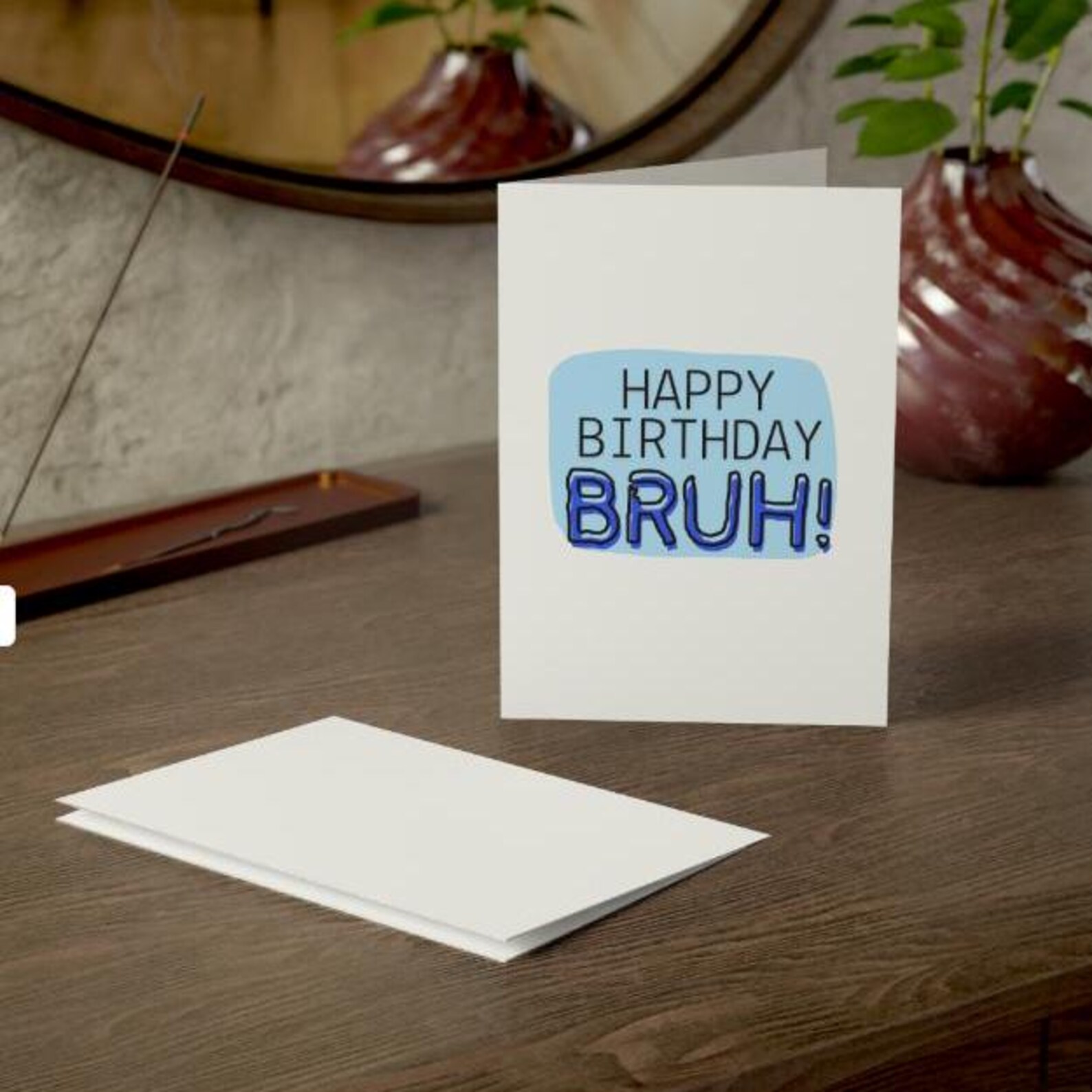 HAPPY BIRTHDAY BRUH! Custom Birthday Cards for Brothers & Male Friends ...