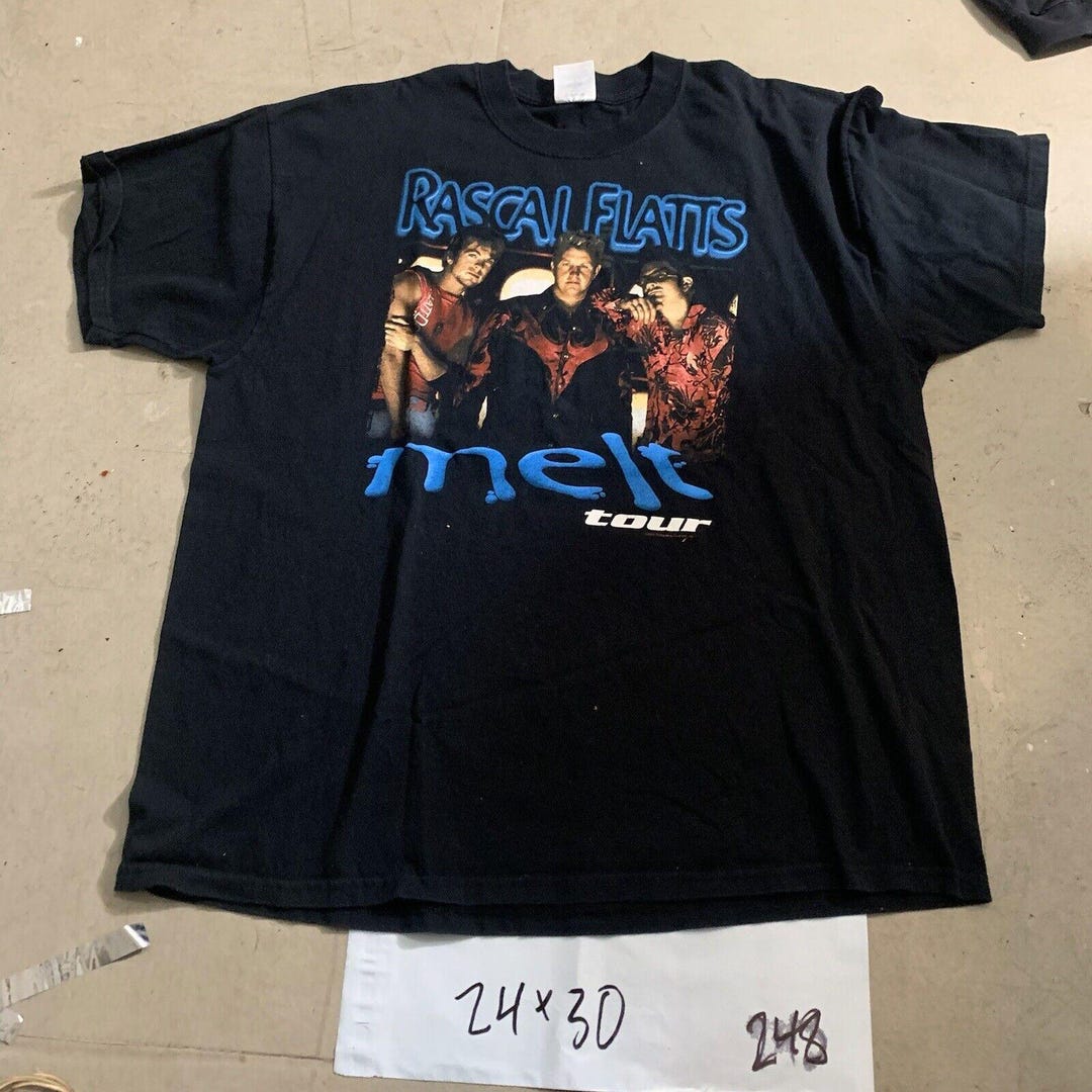 Vintage Rascal Flatts Melt Tour T Shirt Size XXL - Etsy