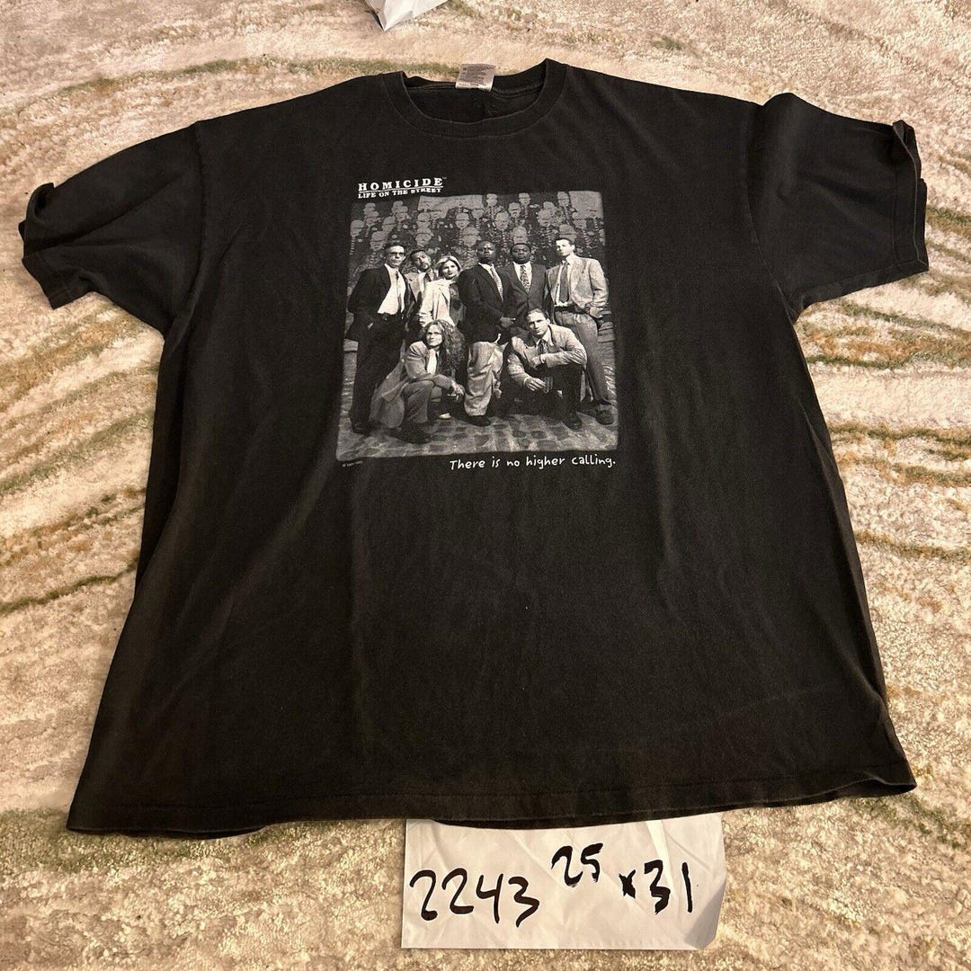 Vintage Homicide Life on the Street TV Promo T Shirt Size XXL - Etsy