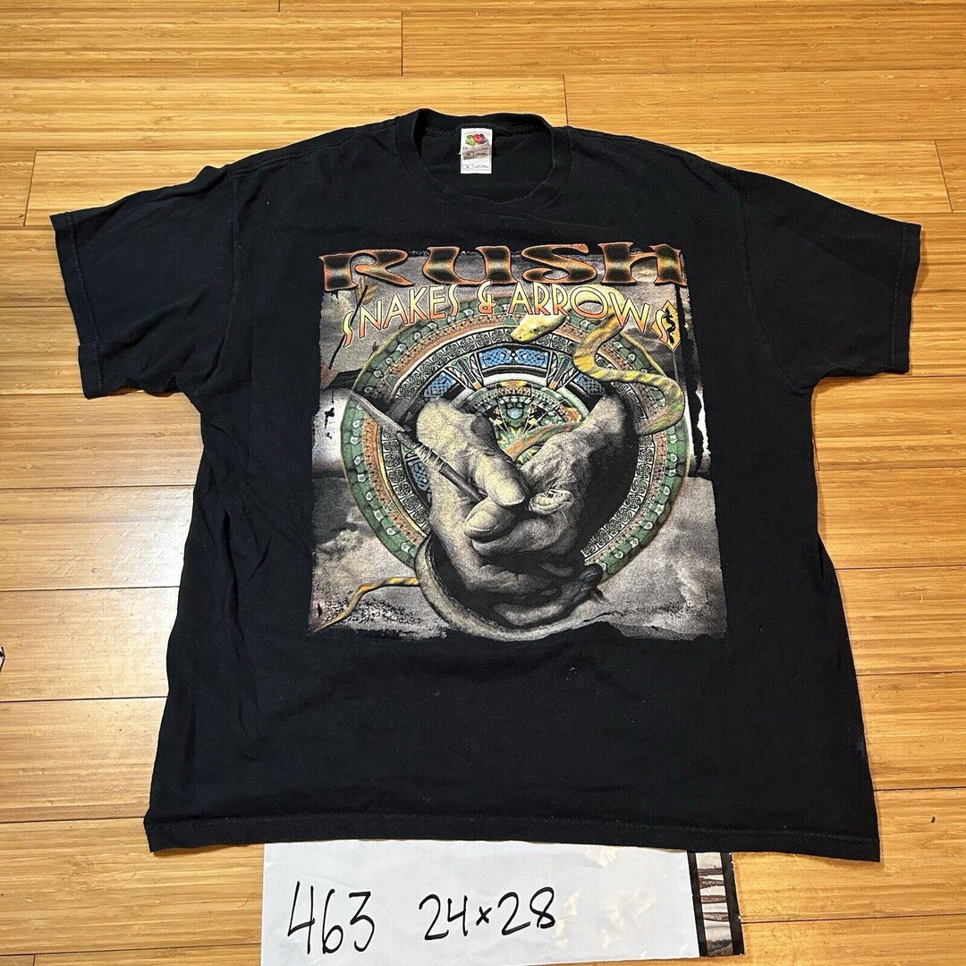 Y2K Snakes and Arrows Rush Band T Shirt Size XL - Etsy