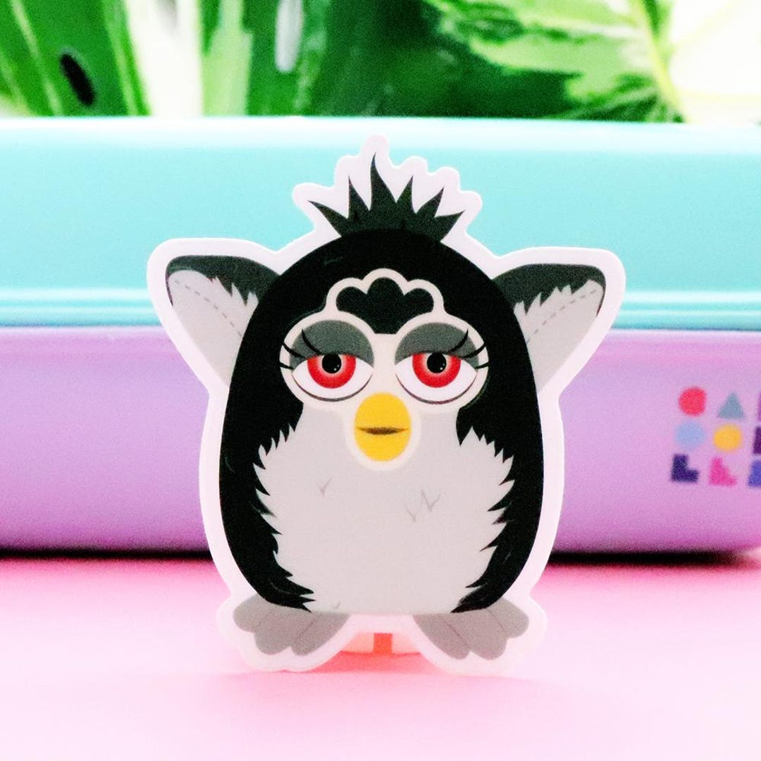Creepy Fuzzball Sticker - Goth - Etsy