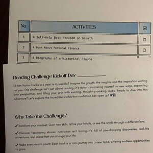 12 Nonfiction Books Reading Challenge + A Handy Printable Template for ...