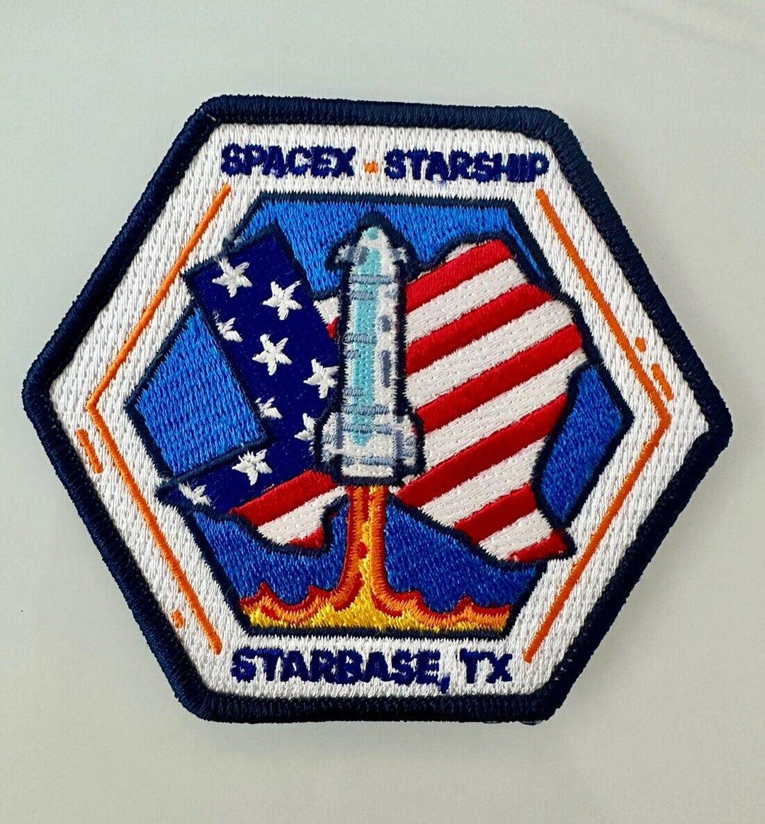 Spacex Starbase Texas Starship Program Embroidered Iron-on Patch 3 ...
