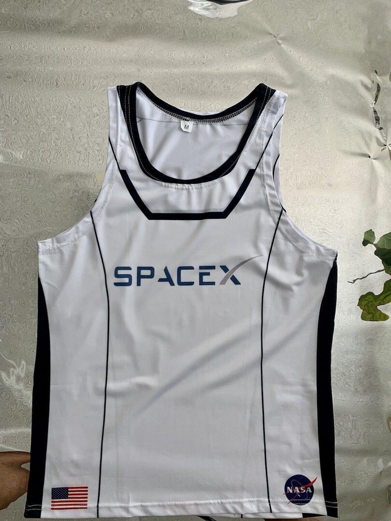 Spacex Astronaut Cosplay Mission Tank Top Unisex | Space Crew Flight ...
