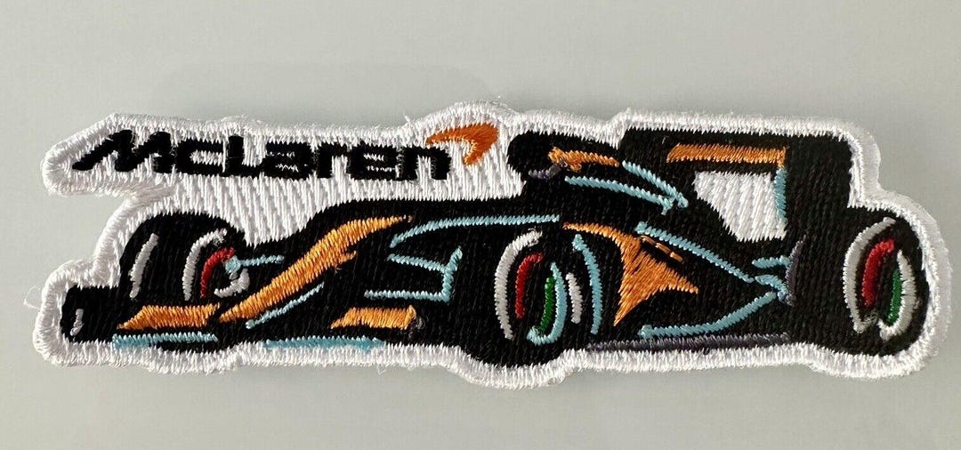 F1 Mclaren Race Car Racing Iron on Patch 1.5” H X 3” L - Etsy