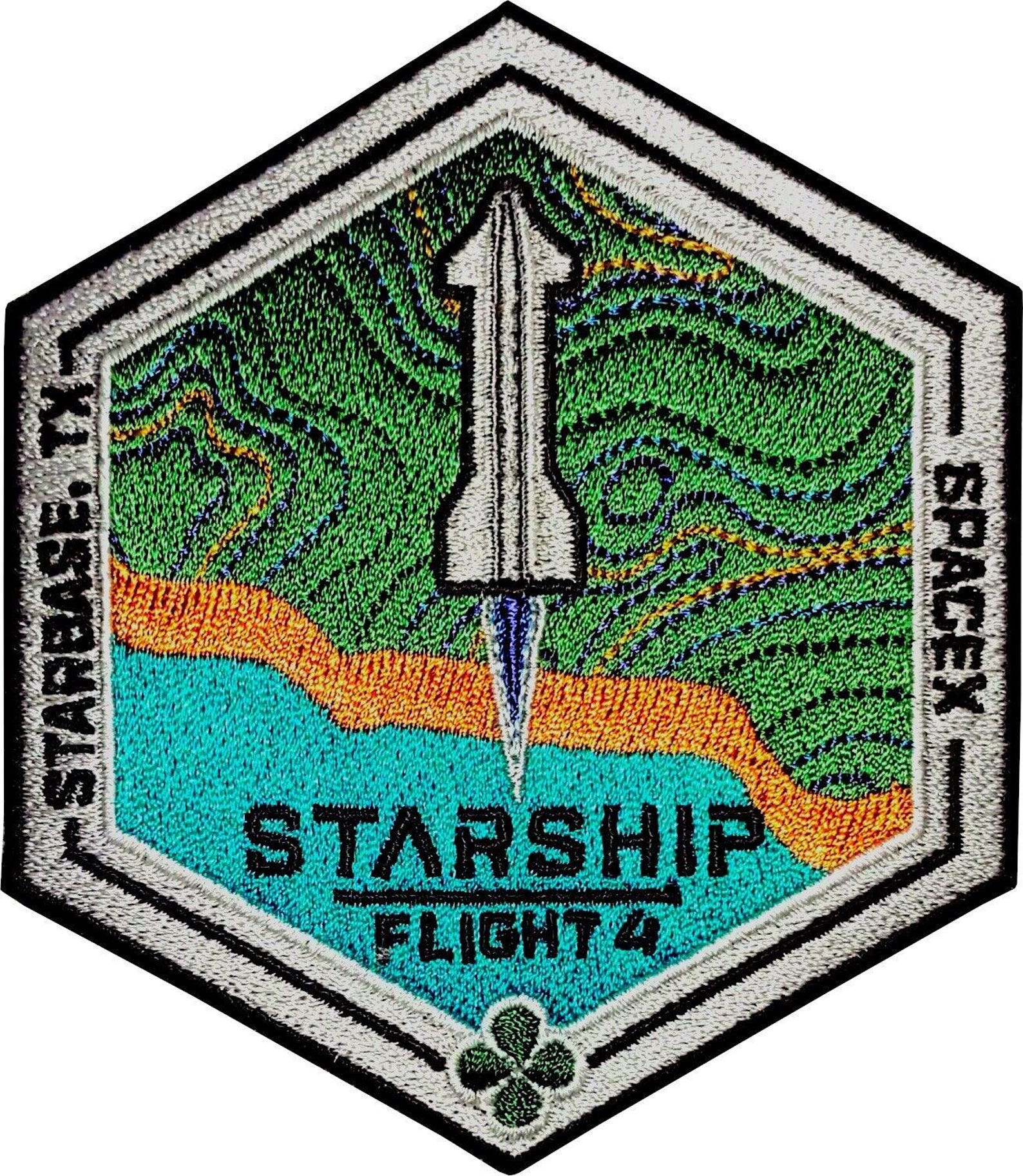 Spacex Starship Missions 1 ,2, 3,4 Mission Patch Combo 4 Pack Patches 3 ...