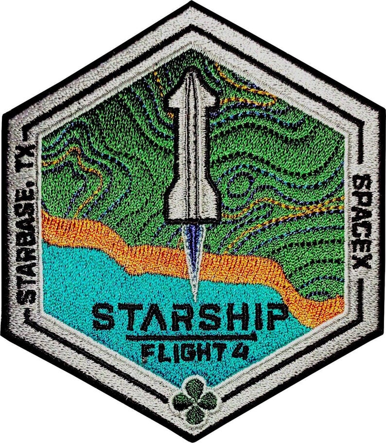 Spacex Starship Missions 1 ,2, 3,4 Mission Patch Combo 4 Pack Patches 3 ...