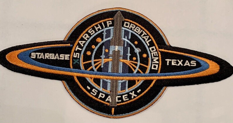 Original Spacex Starship Orbital Demo Launch Mission Patch 3” - Etsy