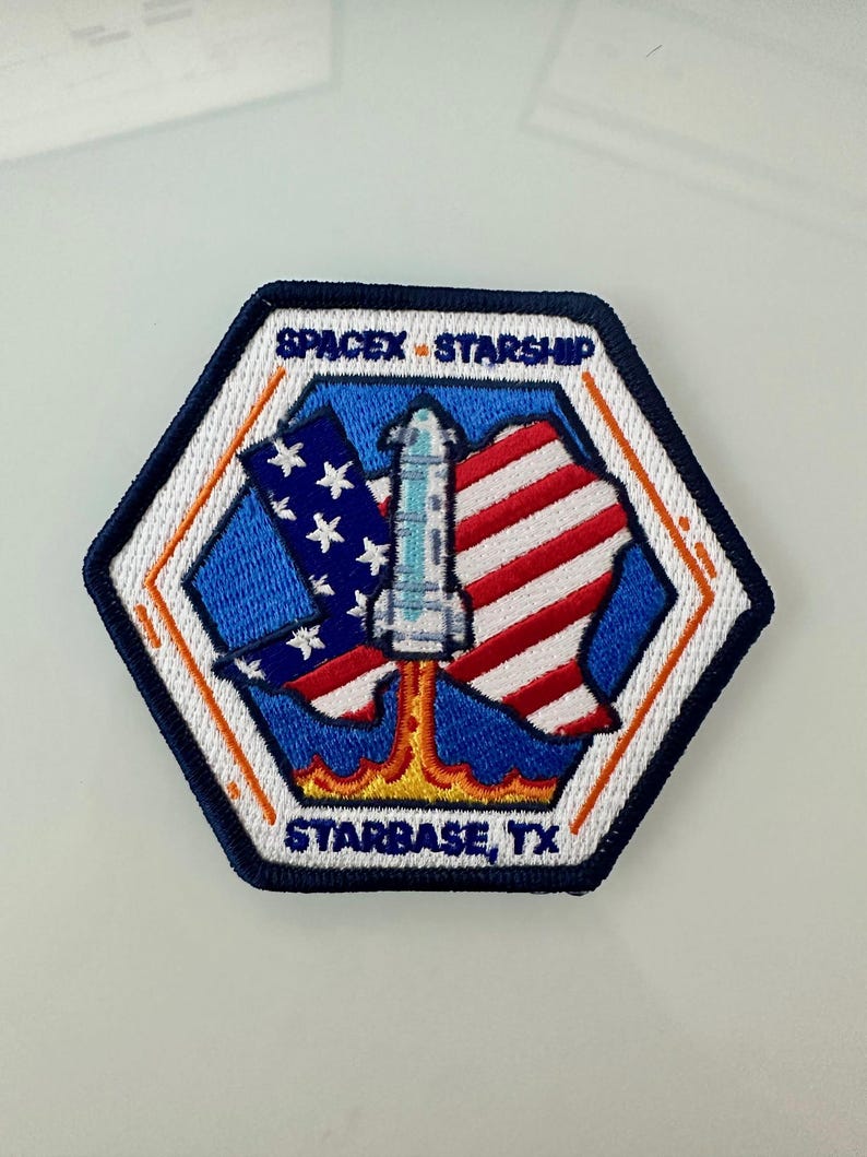 Original Starship Launch Starbase Texas USA Mission Patch 3.5 - Etsy