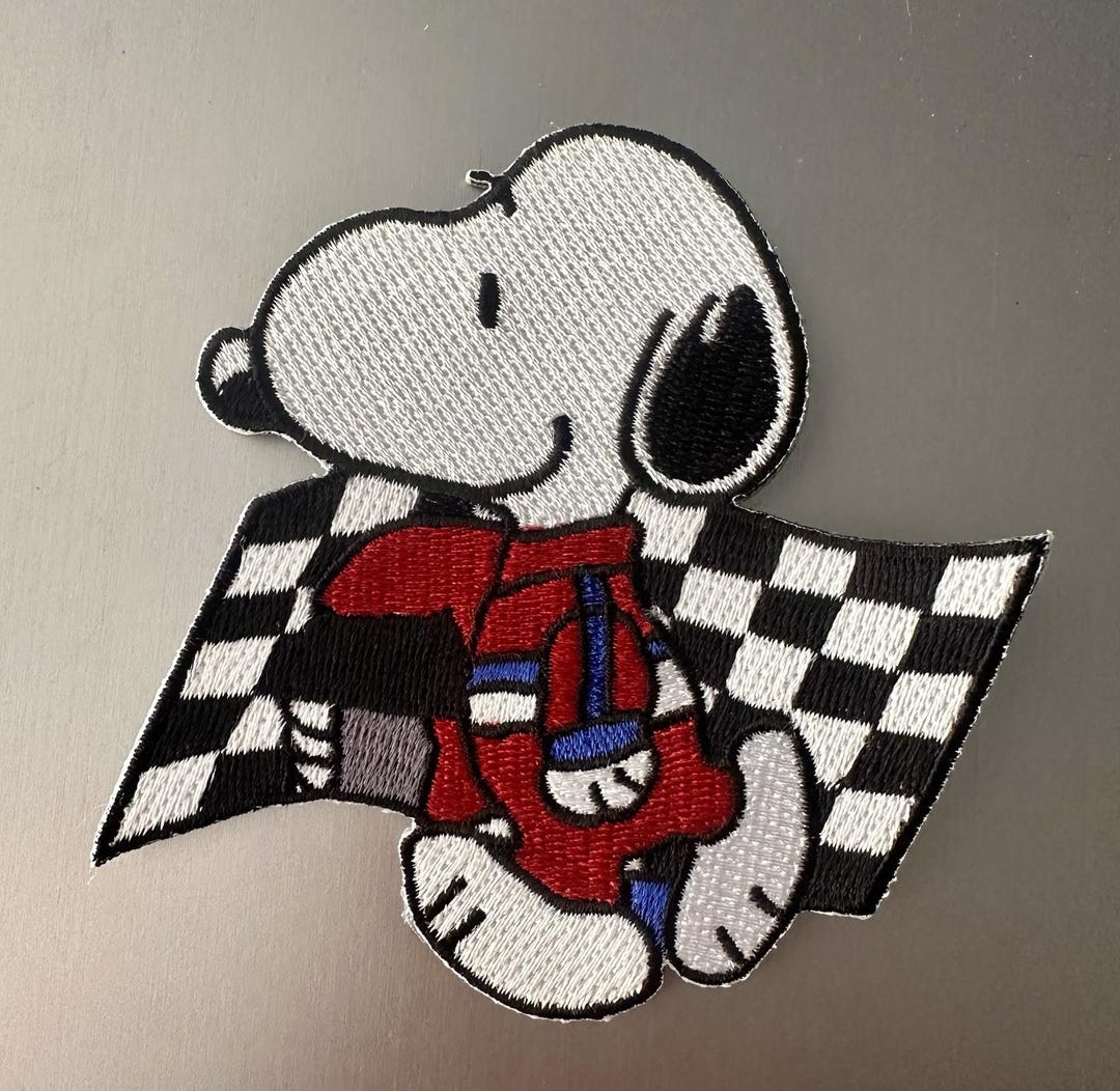 Racing Logo Embroidered Iron-on Patch 3.5