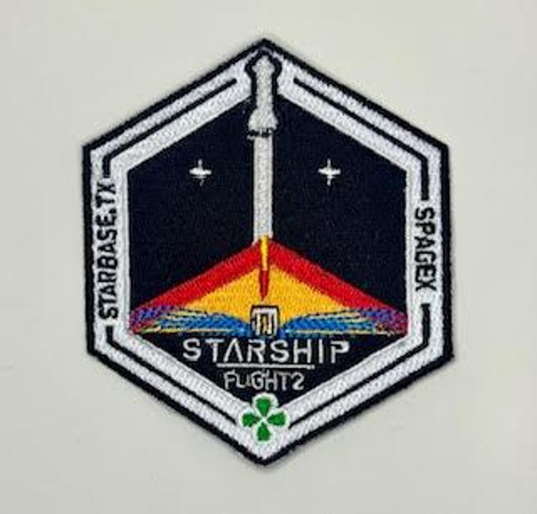 Original Starship Launch 2 Mission Patch 3.5" - Etsy