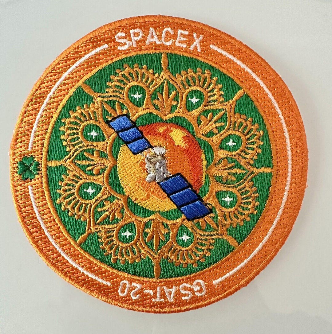 GSAT 20 Satellite Mission Embroidered Iron-on Patch 3.5" | Space Launch ...