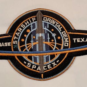 Original Spacex Starship Orbital Demo Launch Mission Patch 3” - Etsy