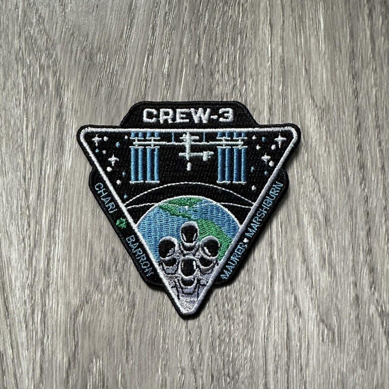 Original Nasa Spacex -crew- 3 - Iss Mission - Spc -crew Dragon- Space ...