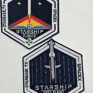 Spacex Starship Missions 1 ,2, 3,4 Mission Patch Combo 4 Pack Patches 3 ...