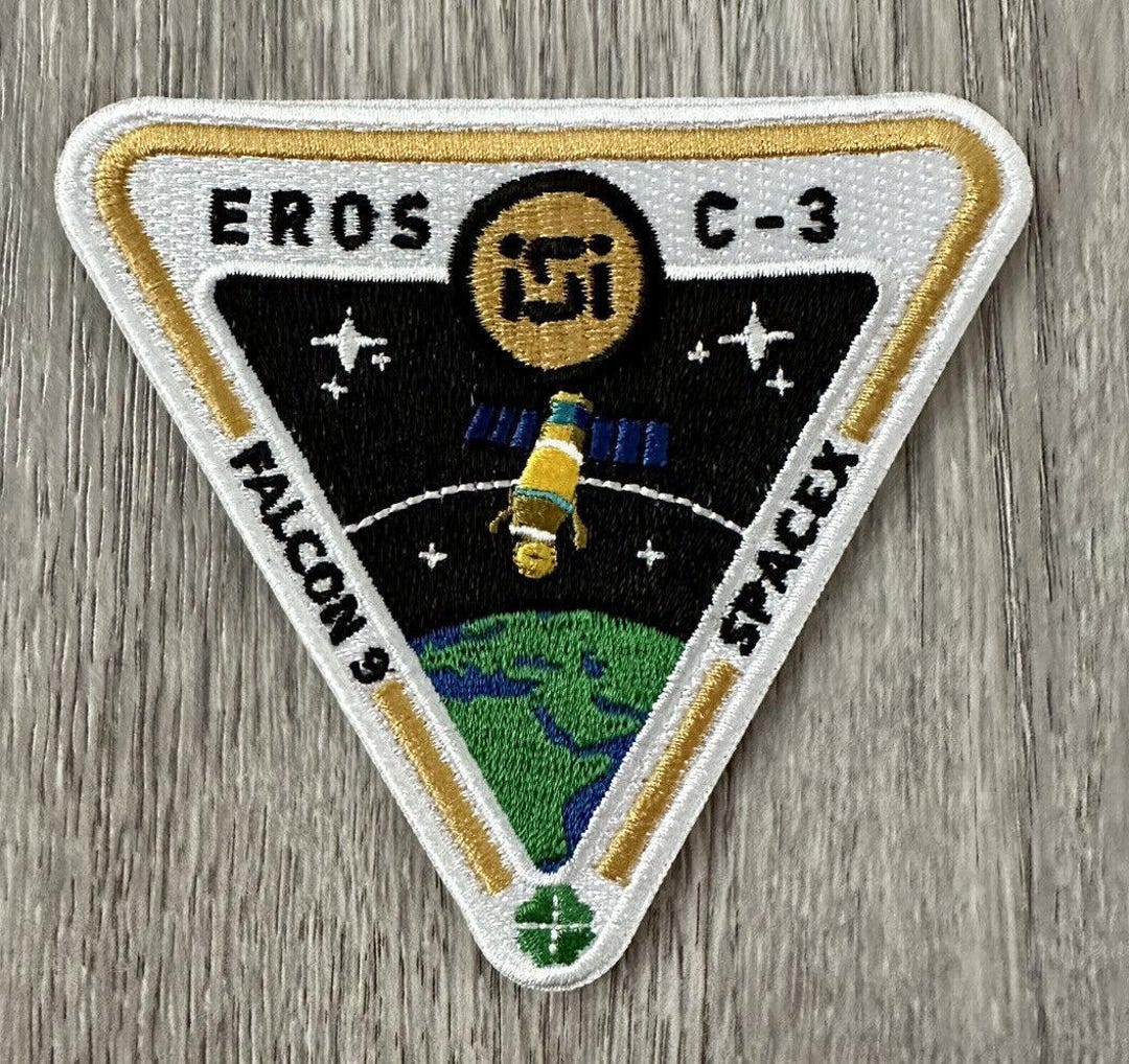Original Spacex EROS C - 3 Mission Patch NASA Falcon 9 3.5” - Etsy