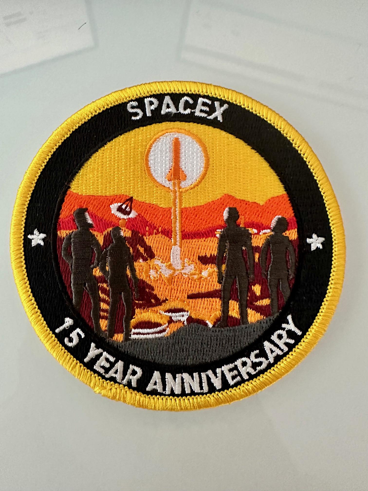 Original Spacex 15 Year Anniversary Employee Patch 3.5" - Etsy