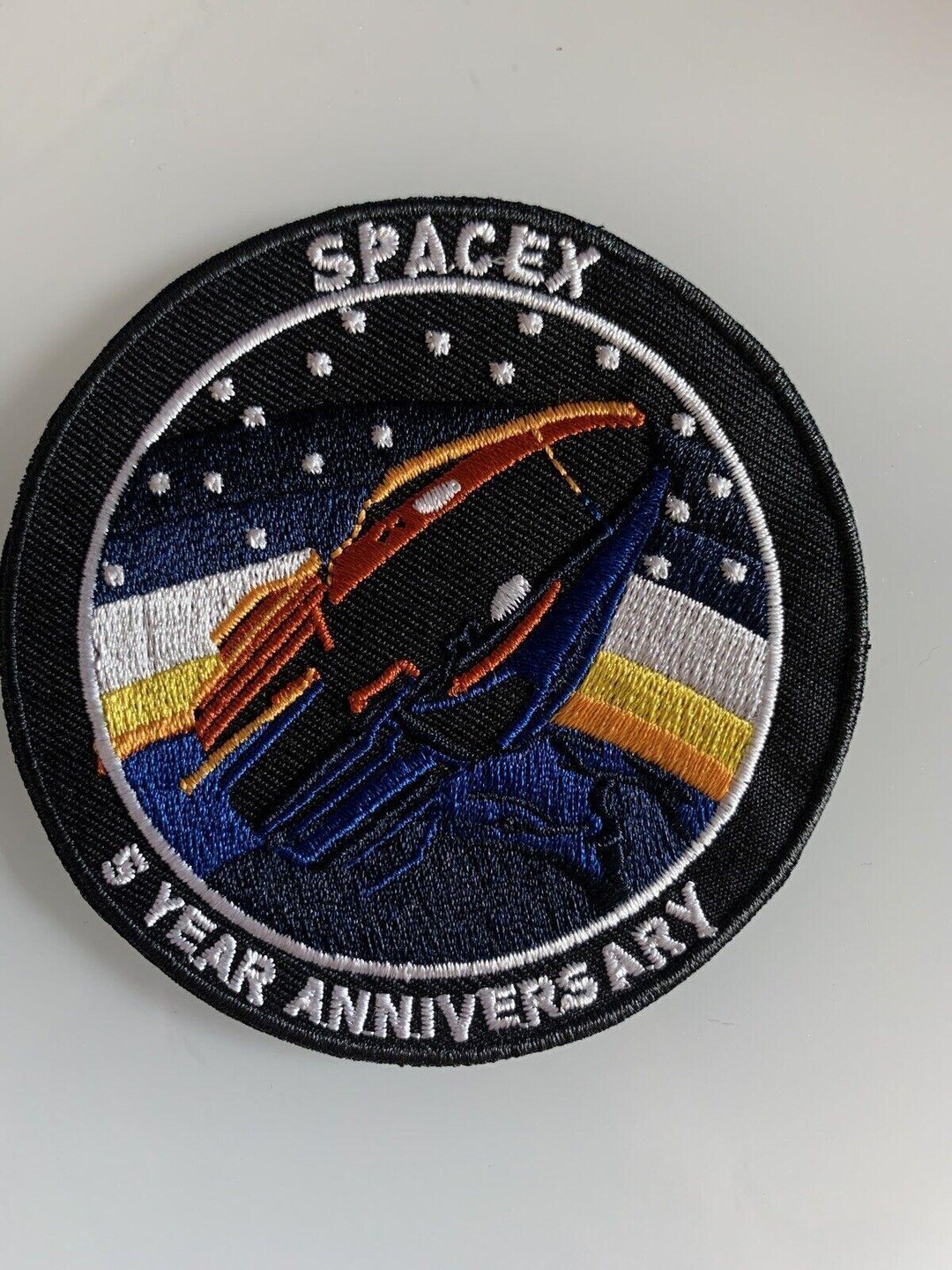 Spacex Dragon 5 Year Anniversary Commemorative Space Flight Patch 3.5 ...