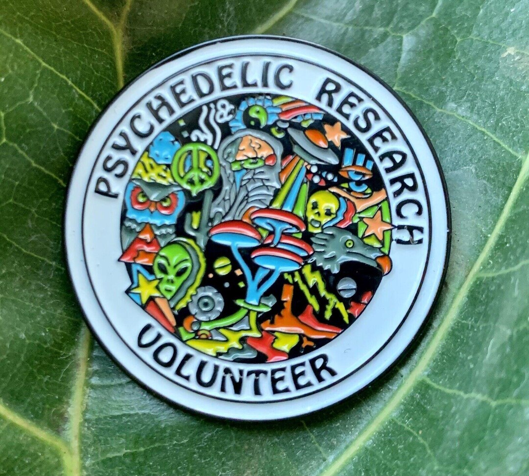 Psychedelic Research Volunteer Pin - Etsy