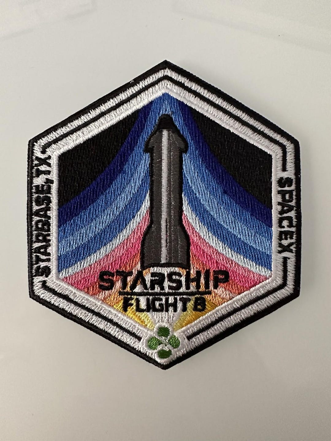 Spacex Starship Flight 8 Mission Embroidered Iron-on Patch 3.5 ...