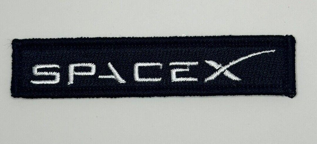 Original Spacex Missions Black Logo Patch Nasa 3” Long Iron On/sew On ...