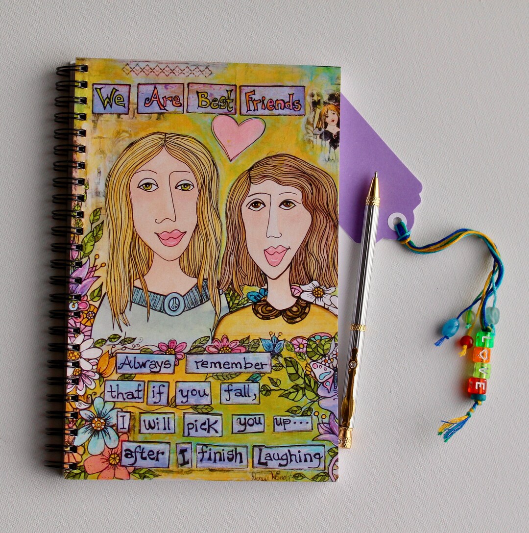 We're Best Friends Notebook Unique Lined Journal for Women and Girls ...
