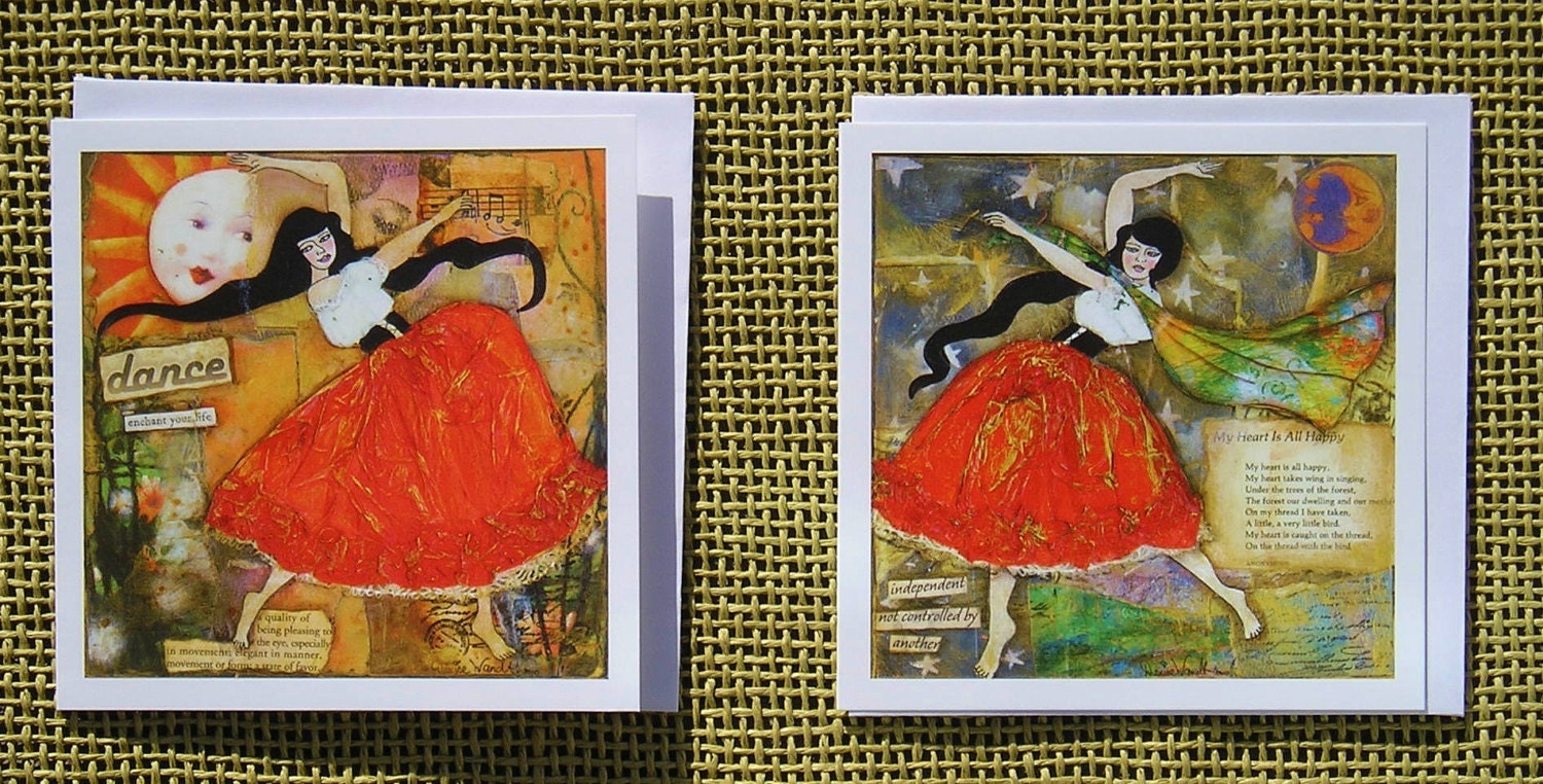 Dance Enchant Your Life Card Blank Art Card - Etsy