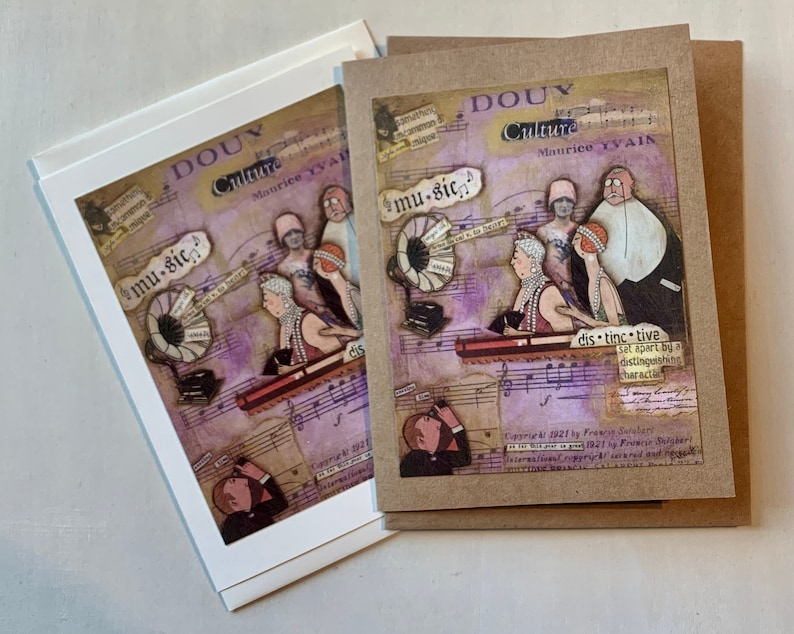 A Night at the Opera Blank Art Card - Etsy