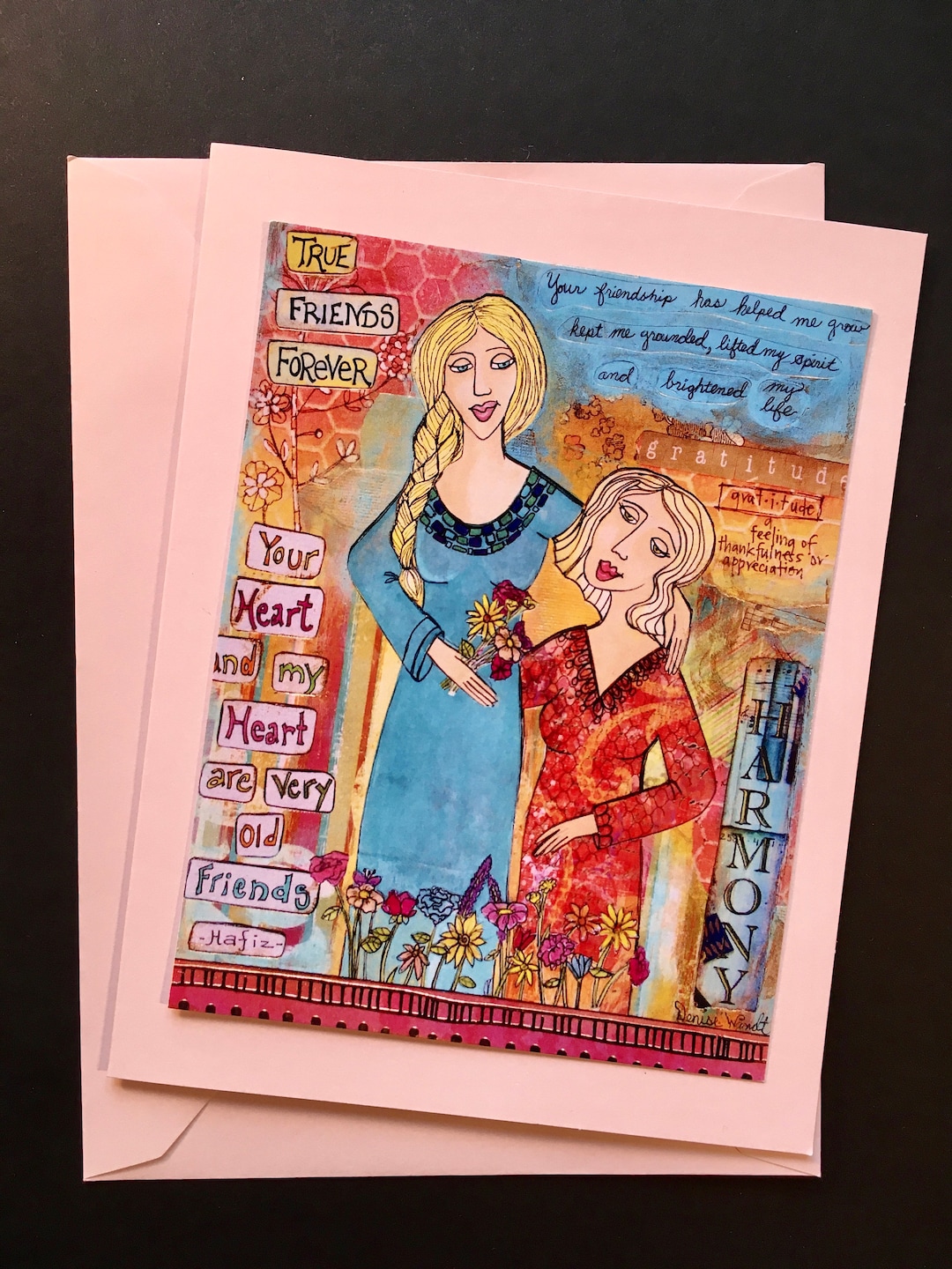 True Friends Art Card - Etsy