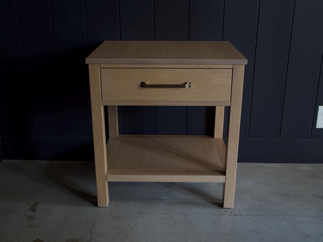 Handcrafted White Oak End Table Set - Etsy