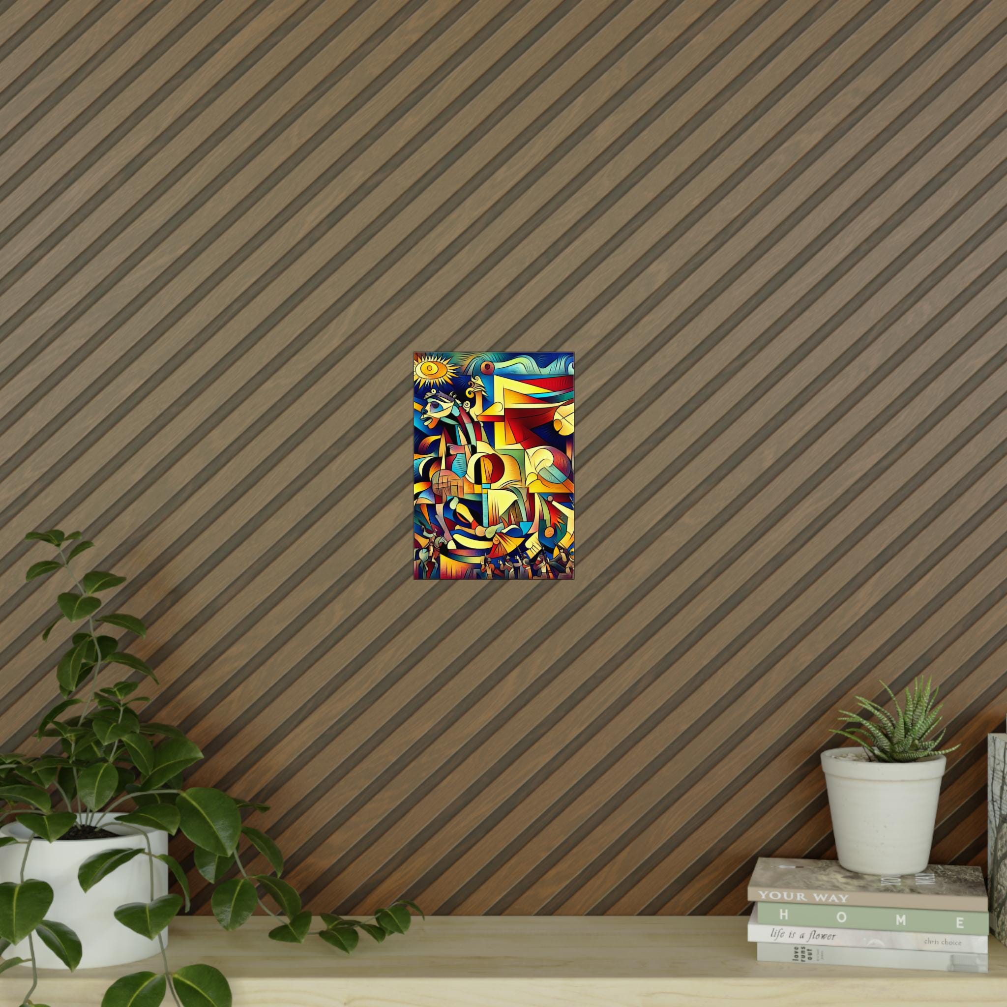 Picasso Inspired Portrait Poster, Guernica Art Print, Wall Decor ...