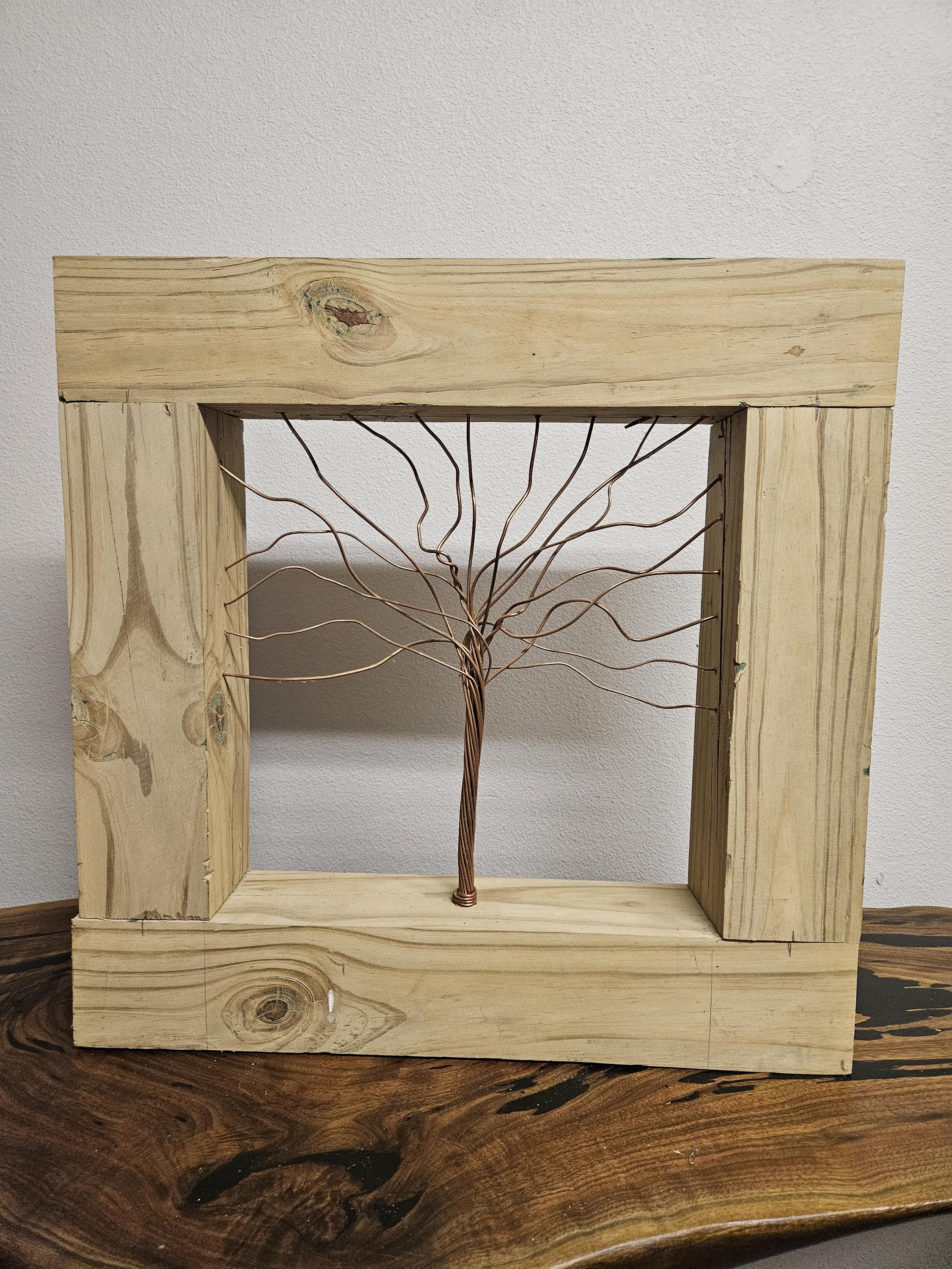 4x4 Square Barb Wire Tree Sculpture - Etsy
