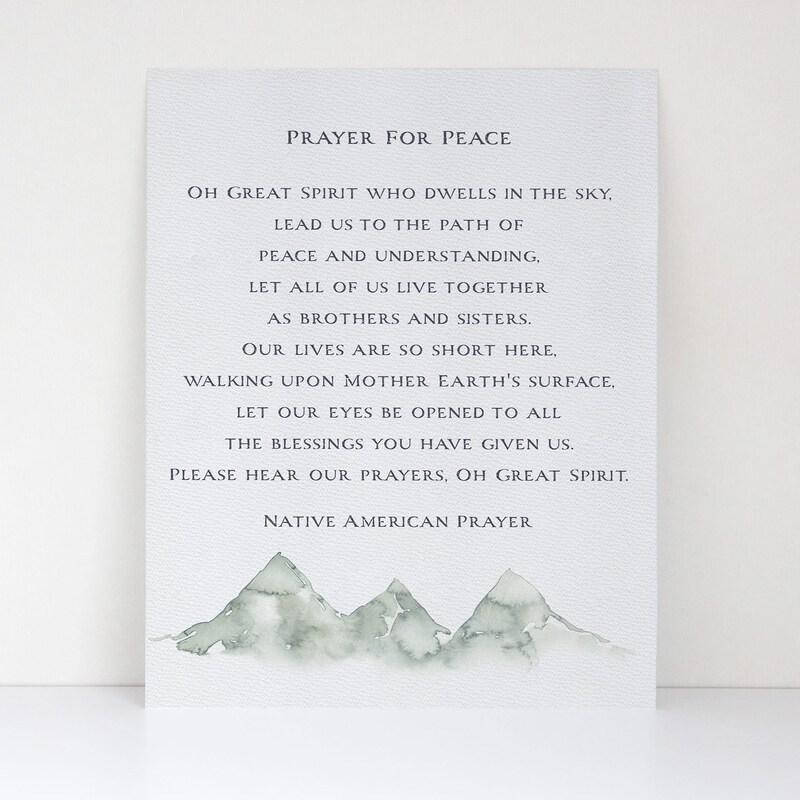 Native Americans Grief Poem - Etsy