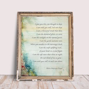 Native American Prayer of Comfort and Healing - A Spiritual Gift of ...