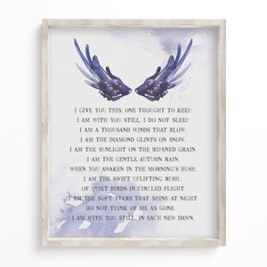 Watercolor Angel Wings Print: Native American Prayer Art - Spiritual ...