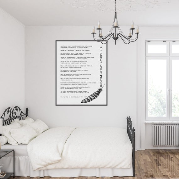 The Great Spirit Prayer Poster Print Chief Yellow Lark - Etsy UK