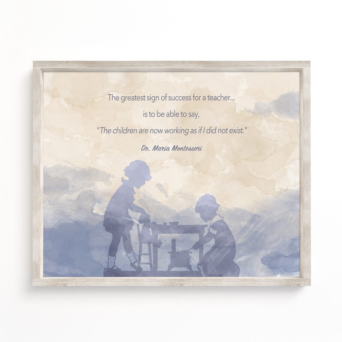 The Greatest Sign of Success Montessori Quote Wall Art Decor - Etsy