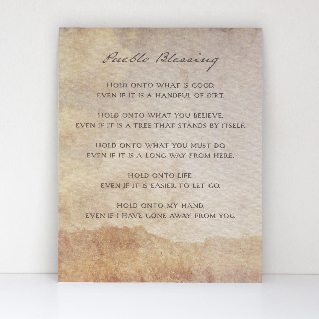 Personalized Native American Blessing Art Print: Pueblo Wisdom ...