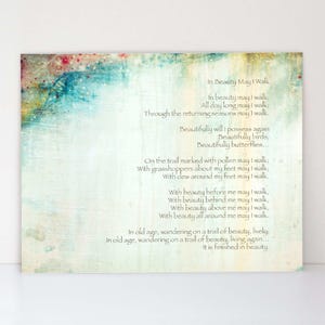 Navajo Prayer Art Print - Spiritual Wall Decor With Native American ...