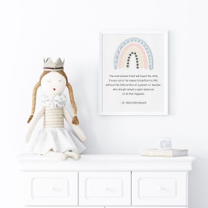 Montessori Quote Wall Art - Educational Print for Teacher and Student ...