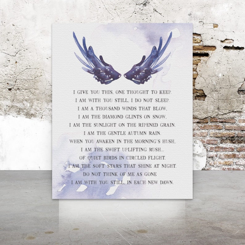 Watercolor Angel Wings Print: Native American Prayer Art - Spiritual ...