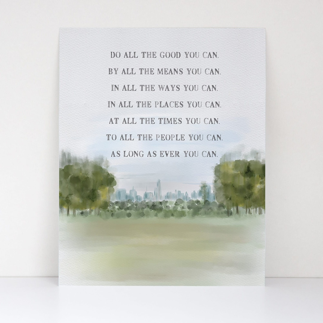 Do All the Good You Can Inspirational Saying Motivational Decor Scenic ...