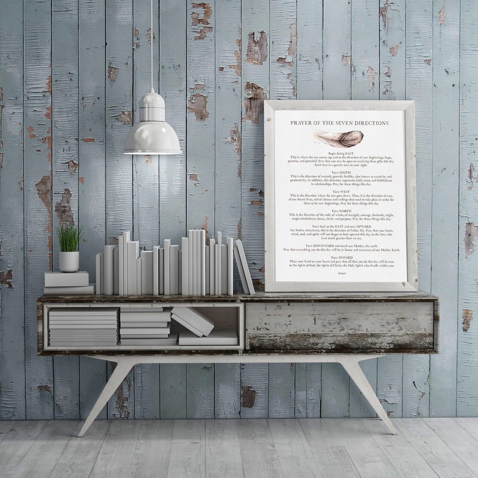 Prayer of the Seven Directions Art Print: Spiritual Wisdom and ...