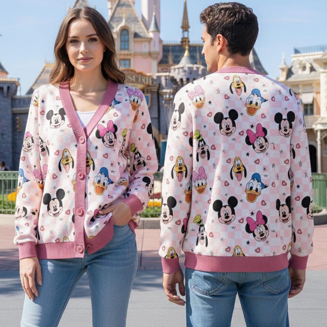 Disney Mickey Mouse and Friends Cardigan, Disney Valentine Theme ...