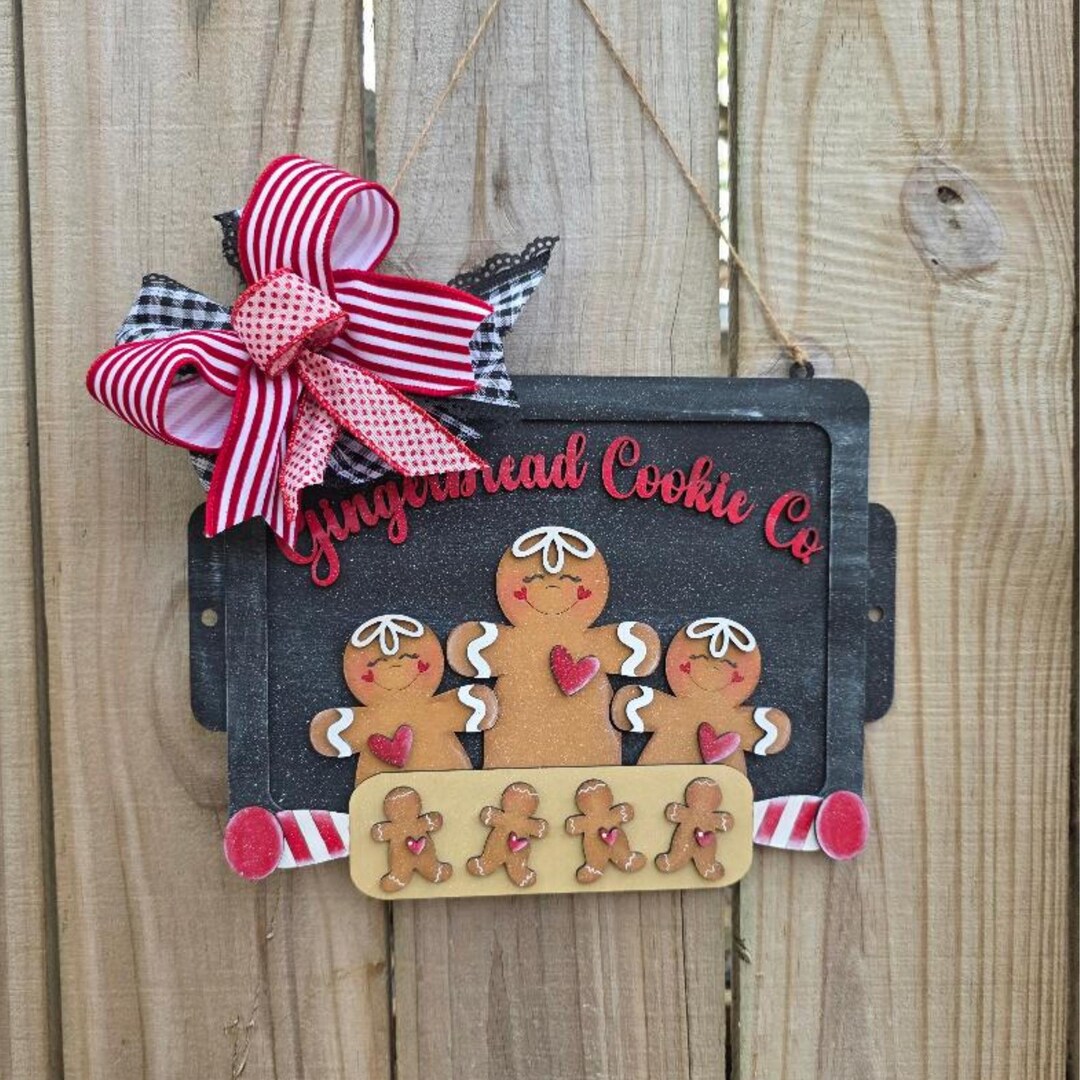Handmade Gingerbread Cookie Co Sign | Christmas Kitchen Wall Décor ...