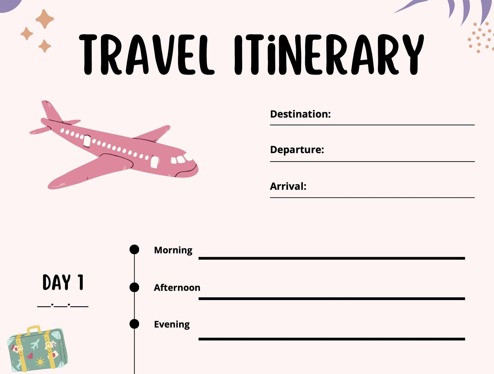 Travel Planner | Custom Itinerary | - Etsy