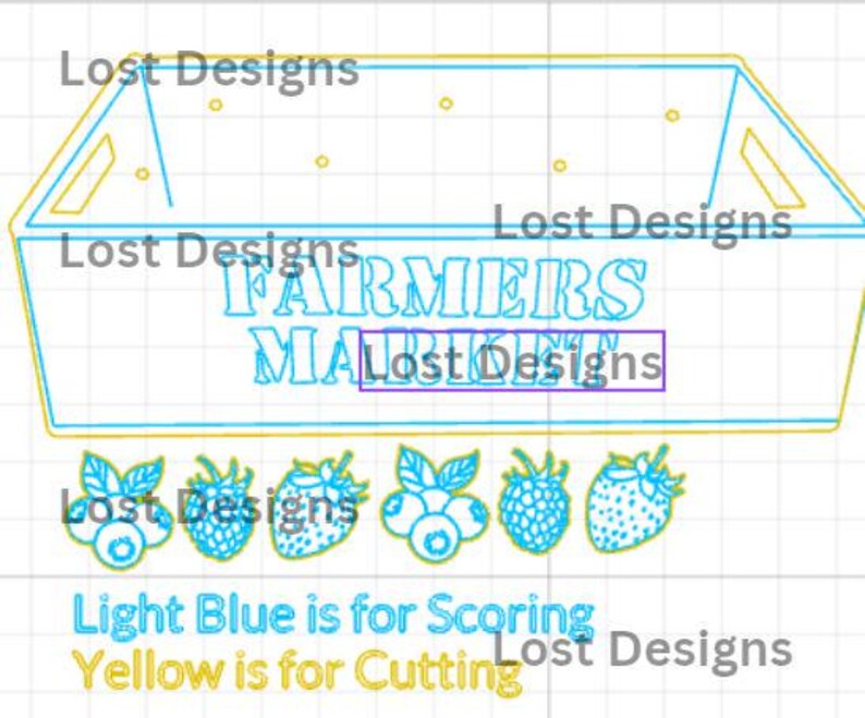 Farmers Market Fruit Stand Box SVG Files Only - Farmers Box With ...