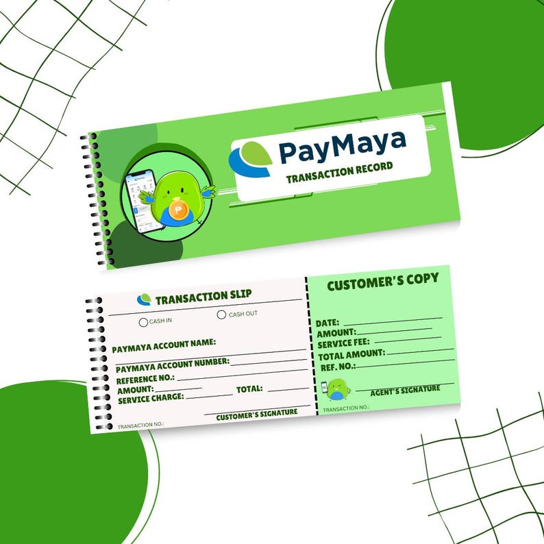 GCASH/PAYMAYA Printable Transaction Slip - Etsy